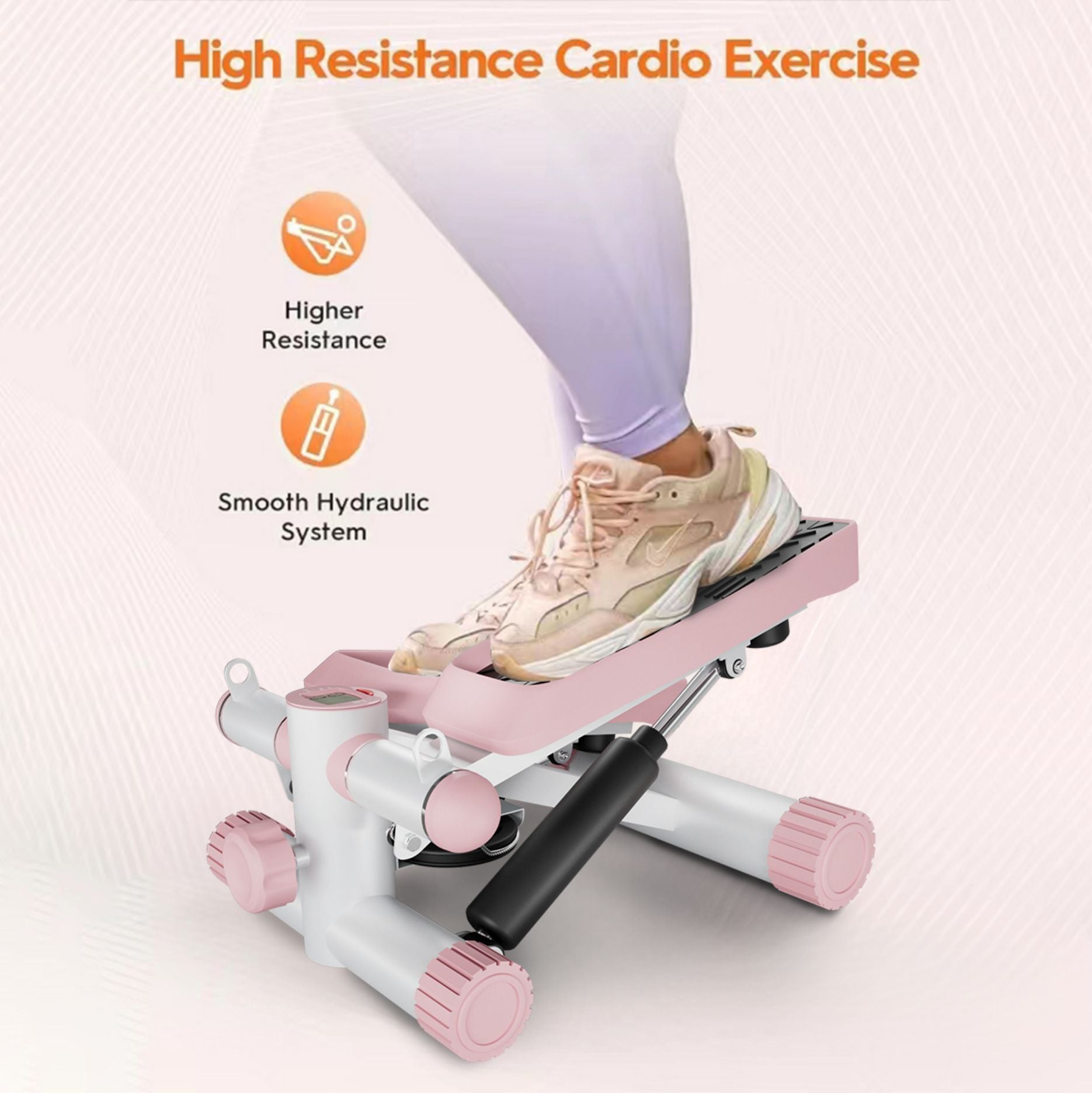 Steppers for Exercise, Stair Stepper with Resistance Bands, Mini Stepp ...